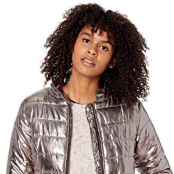 Pink Platinum | Jackets & Coats | Bronze Metallic Puffer Jacket | Poshmark